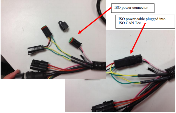 OnTrac2 Cable Installation using an ISOBUS Display Cable
