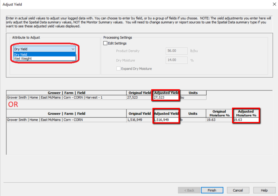 Adjust Yield Tool