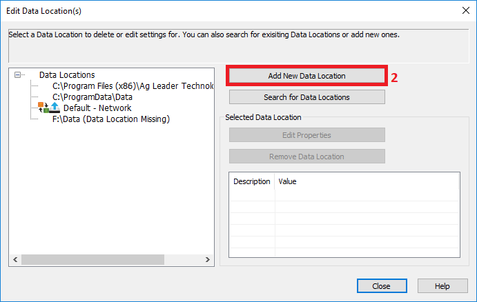 Setting up a Network Data Location - SMS Advanced Only