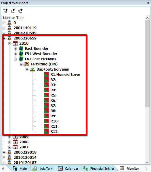 Using the Monitor Tree