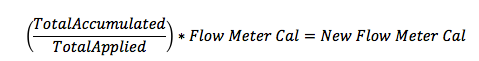 Adjusting Flow Meter Calibration Numbers