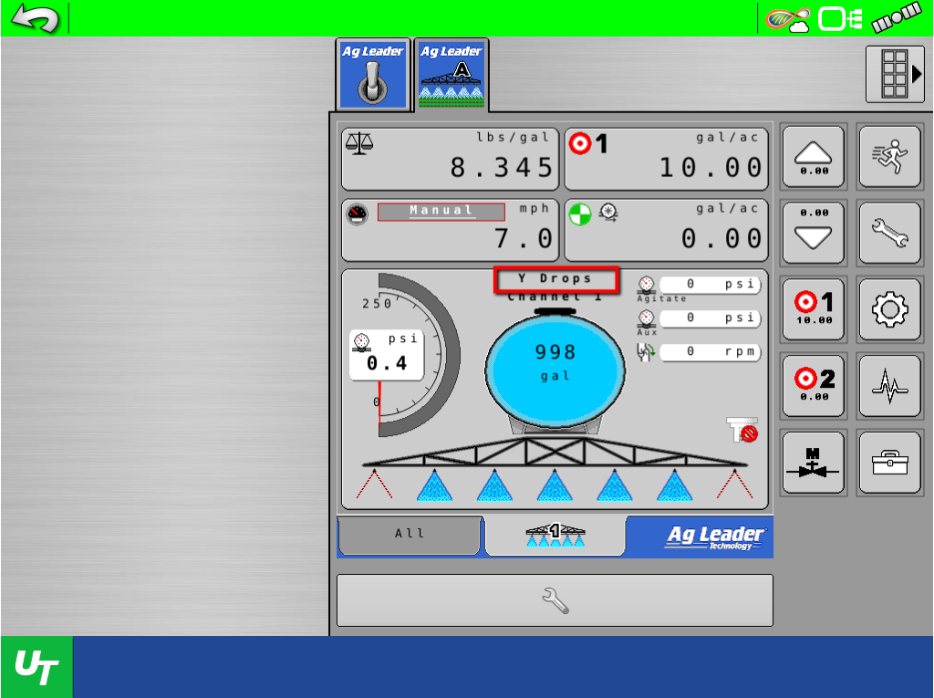 DirectCommand Y Drop Configurations for CAN A and ISO Liquid