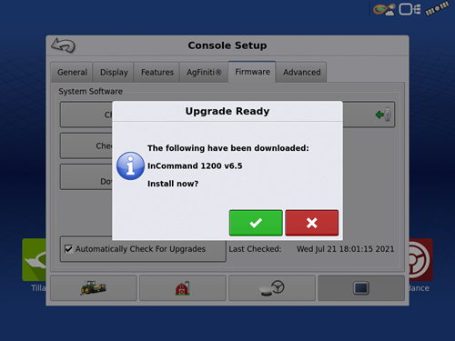 InCommand Automatic Firmware Updates