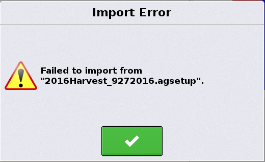Variety Tracking Failed to Import Message