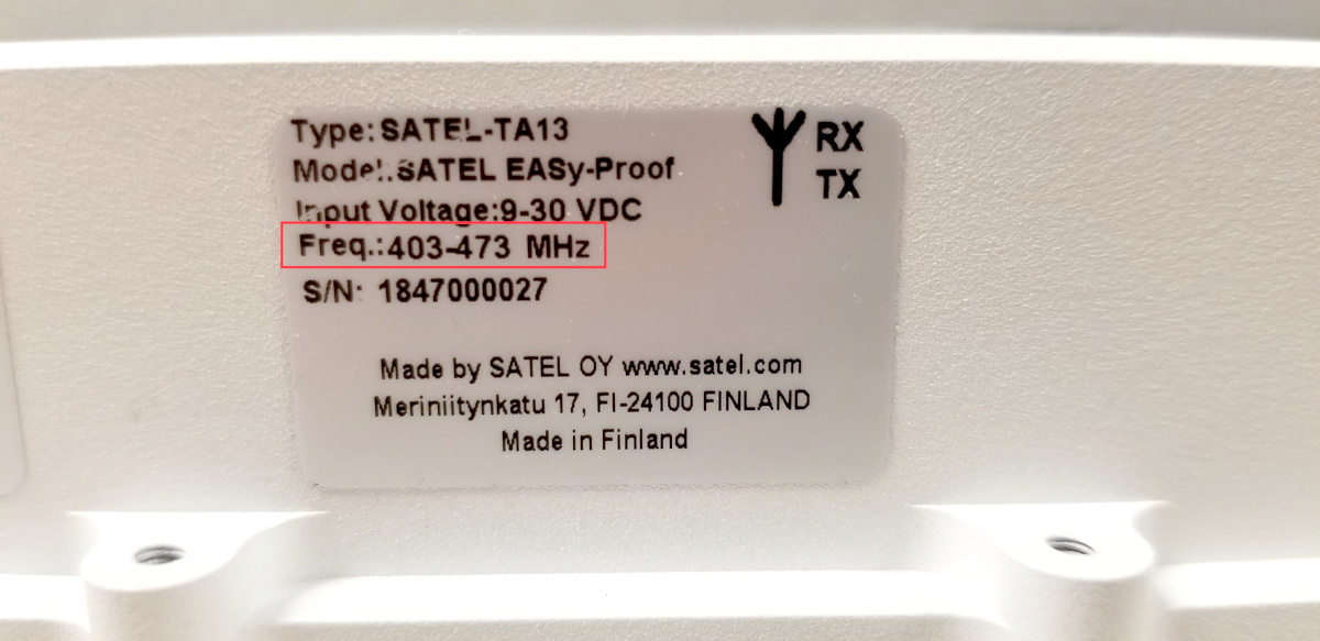 Ag Leader Radio Identifier
