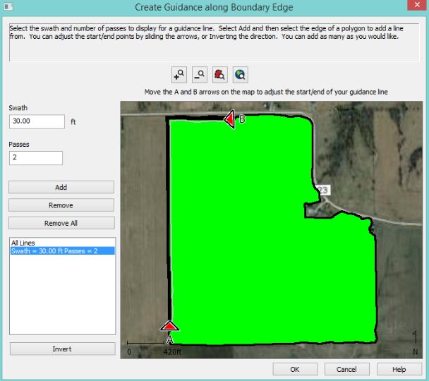 Guidance Line Creation and Customization in SMS