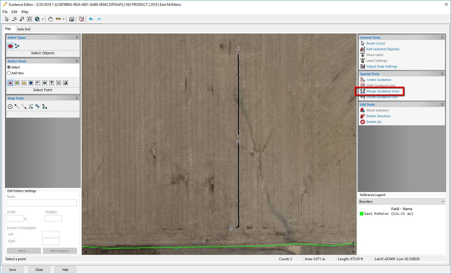 Guidance Line Creation and Customization in SMS