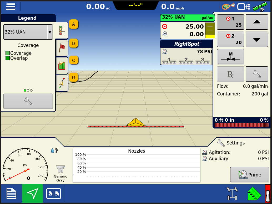 InCommand 1200™ - Legend/Markers/Field/Guidance Tab