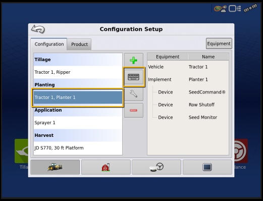 InCommand® - Configuration Setup Menu