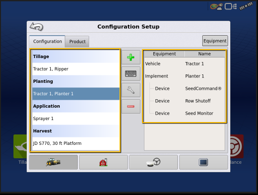 InCommand® - Configuration Setup Menu