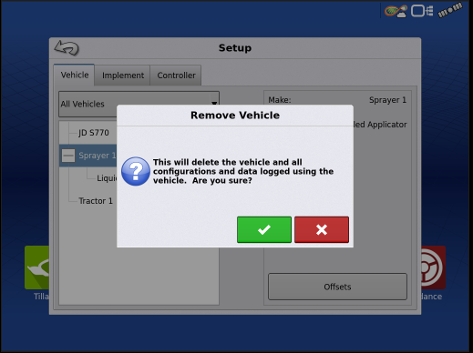 InCommand® - Configuration Setup Menu
