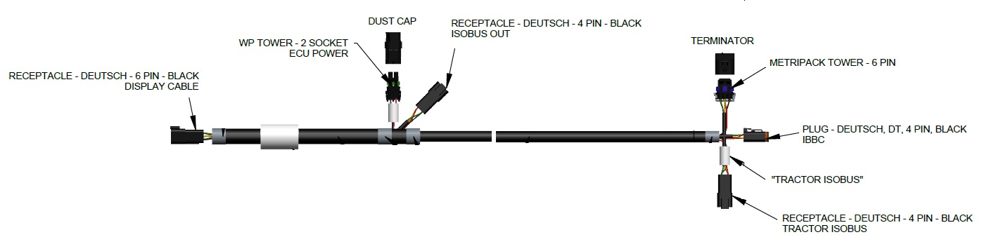 ISO Hijack Cabling - InCommand IBBC Tee Cable