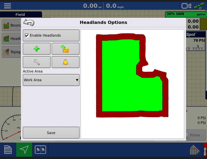 InCommand® - Legend/Markers/Field/Guidance Tab