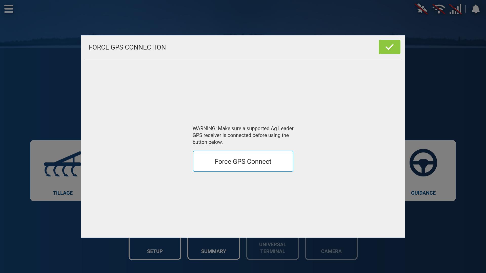 GPS 7500/6500/7000/6000 Force Connection
