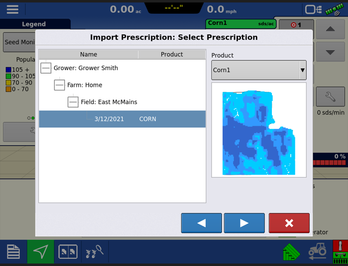 InCommand® - Loading a Prescription