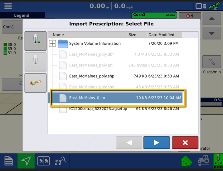 InCommand® - Loading a Prescription
