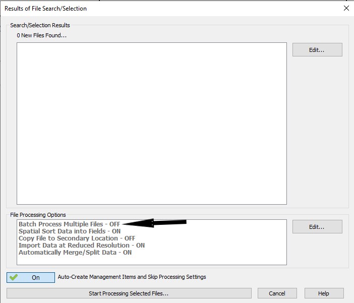 Reading Files into SMS (Importing)